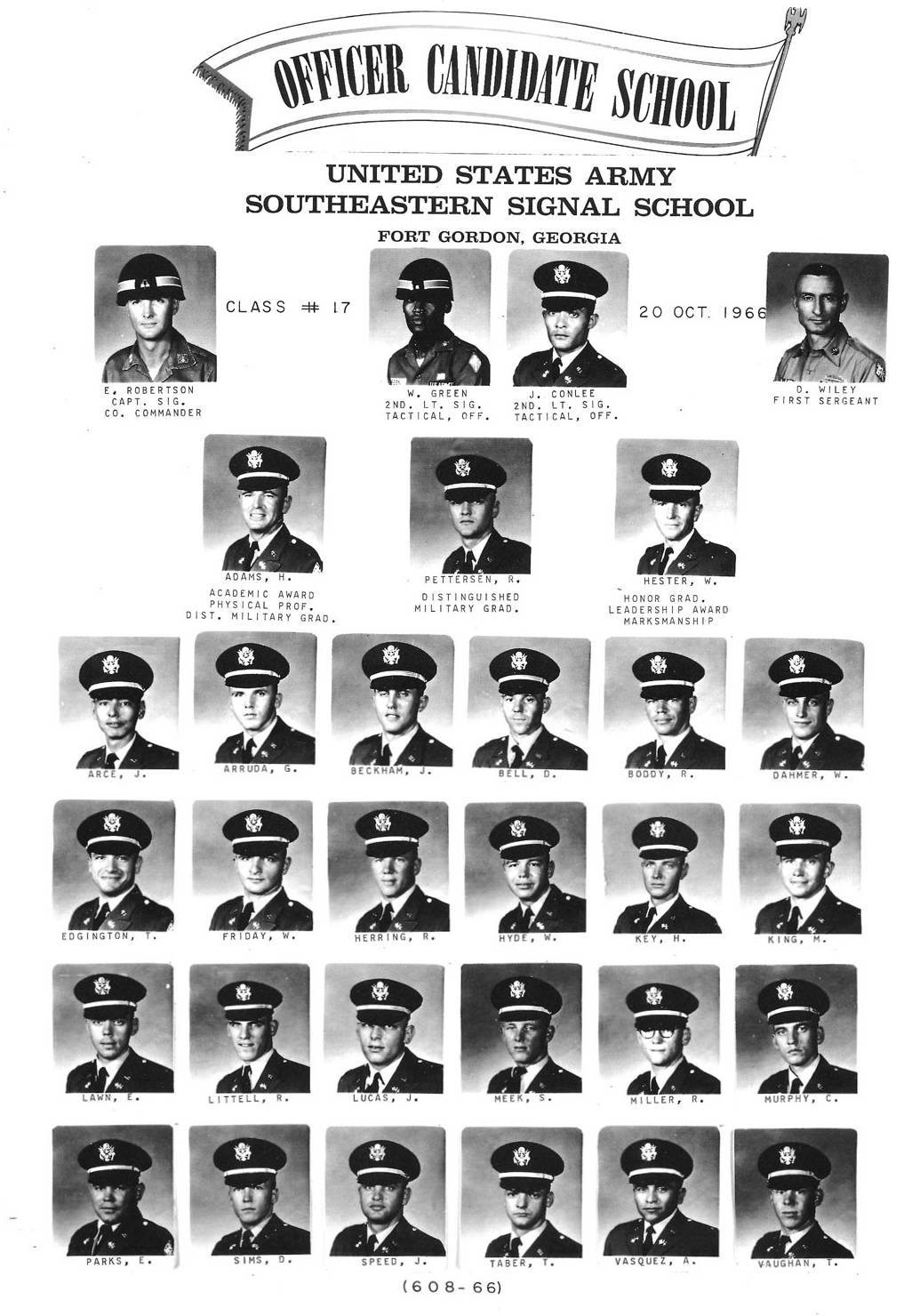 Army Signal OCS Classes