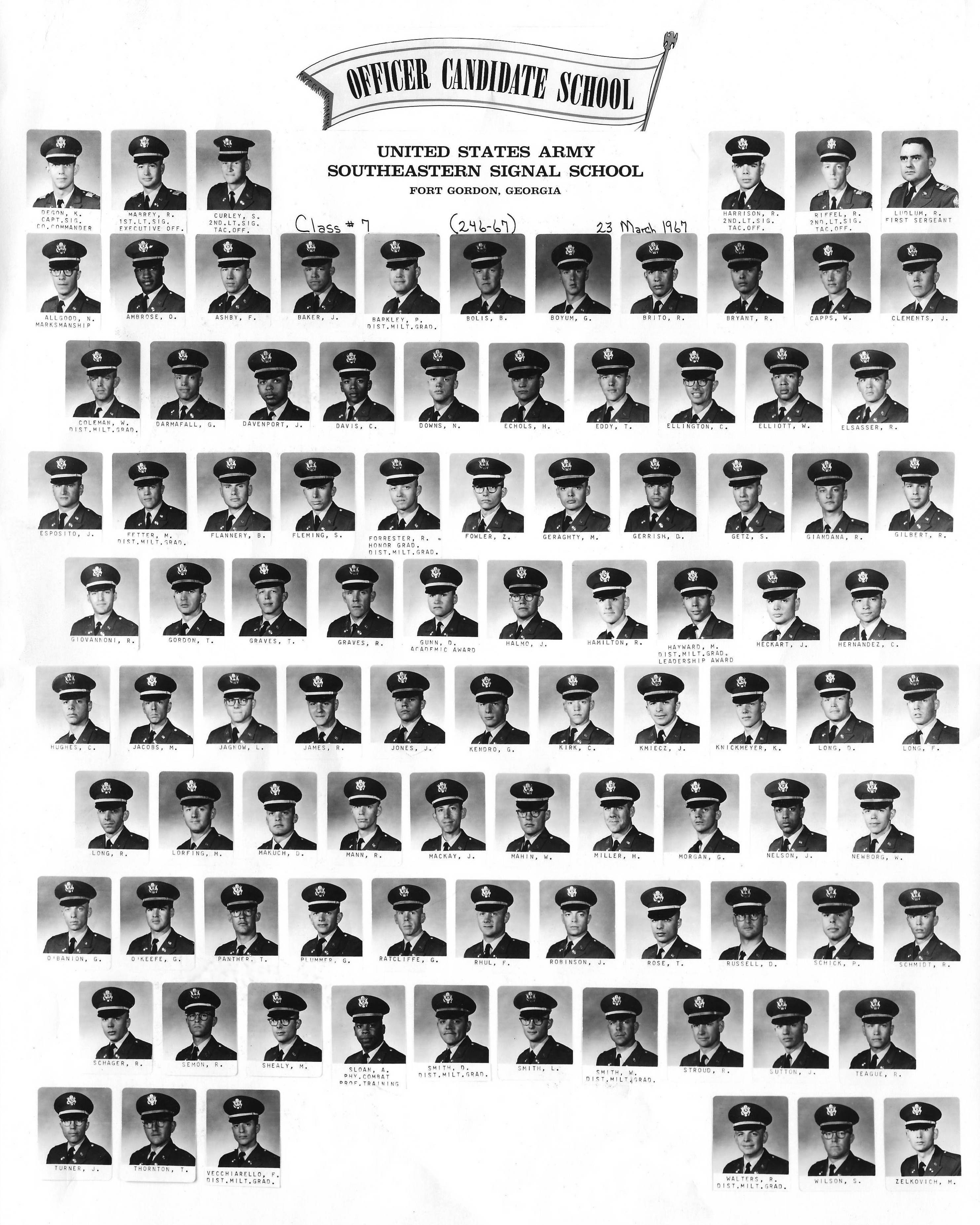 Army Signal OCS Classes