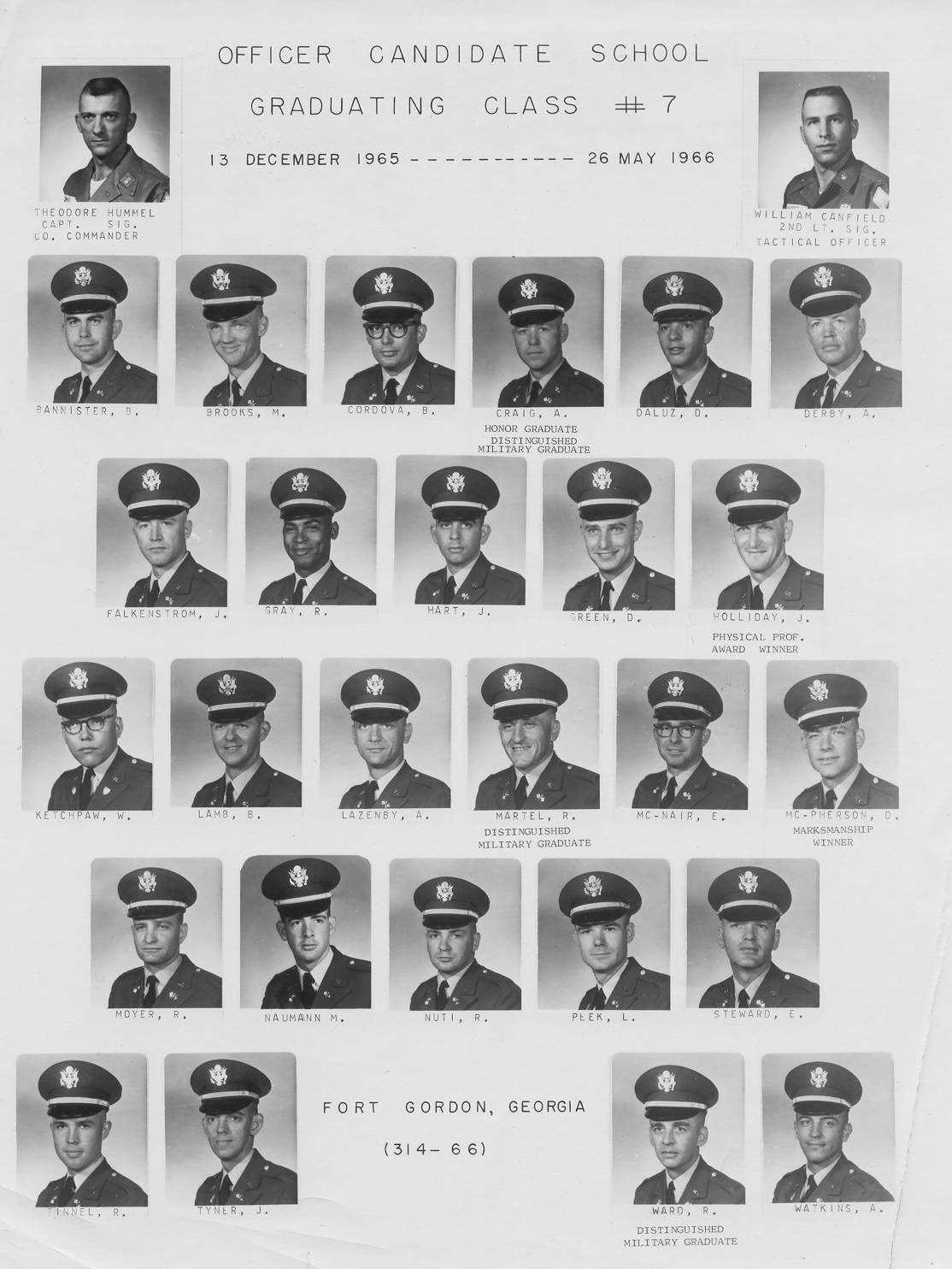 Army Signal OCS Classes