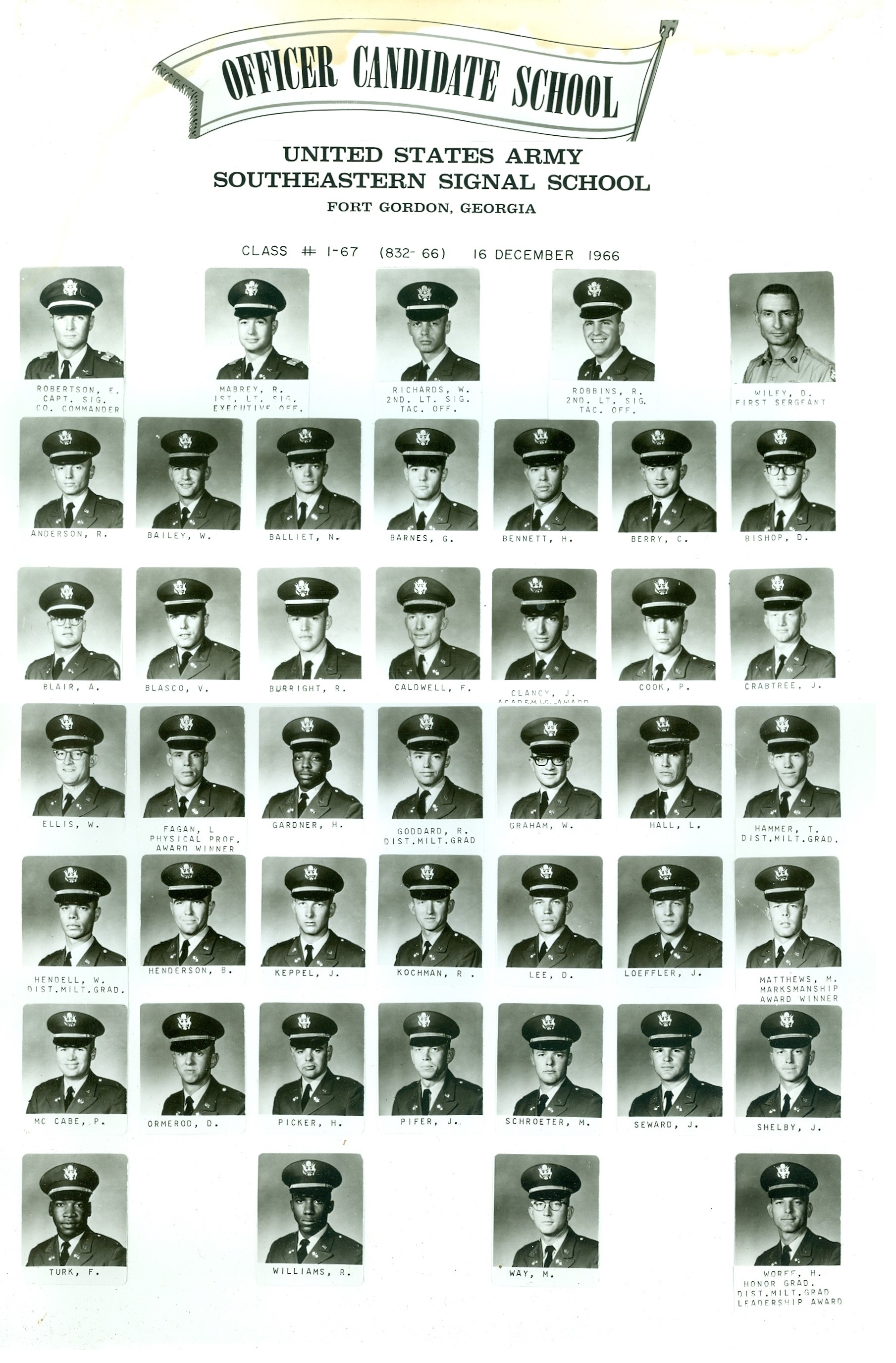 Army Signal OCS Classes